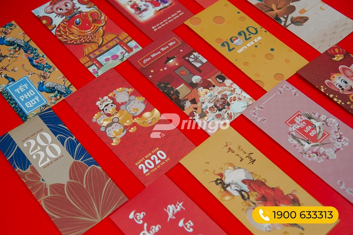 Thiết kế và in ấn trọn bộ nhận diện thương hiệu cùng lì xì cho Minh ...