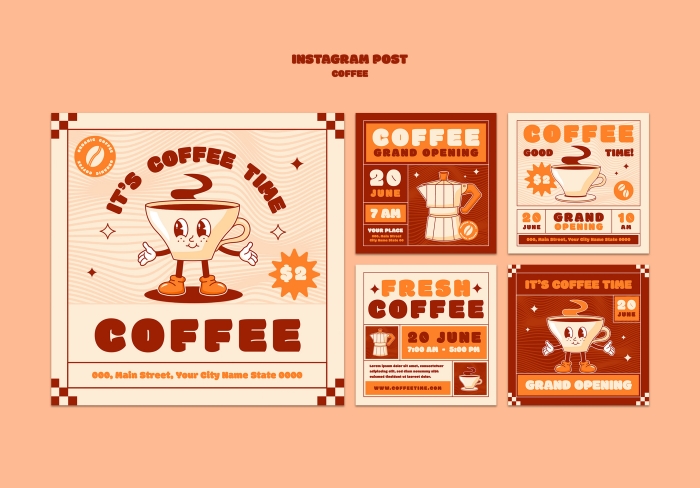 Tổng hợp 100 mẫu tem cafe, nhãn cà phê đẹp nhất hiện nay